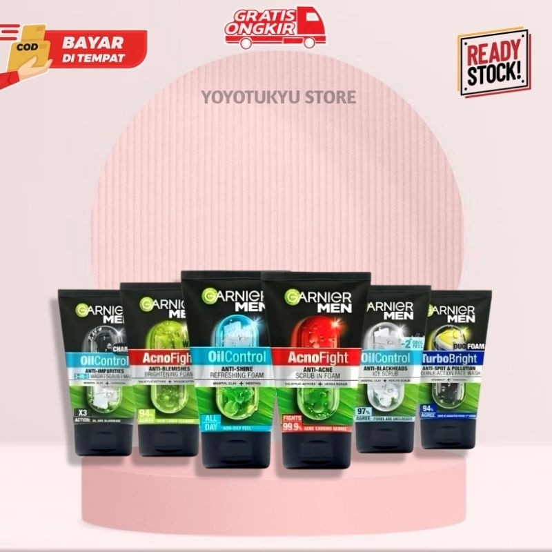 Jual PROMO Garnier Men Facial Foam 100ml/Cuci Muka Garnier/Garnier ...