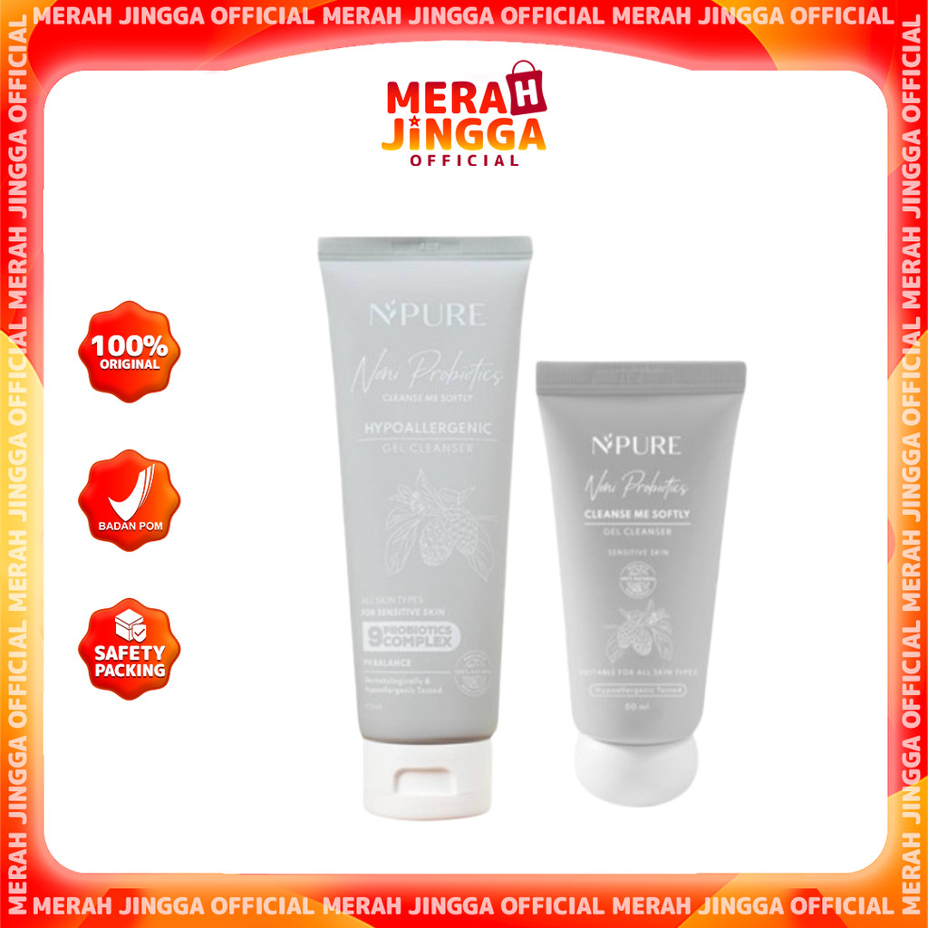 Jual NPURE Noni Probiotics Cleanse Me Softly Gel Cleanser | Merah ...