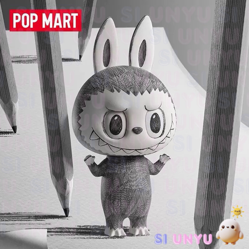 Jual Labubu Sketch 400% Popmart Original The Monsters Labubu Pencil ...