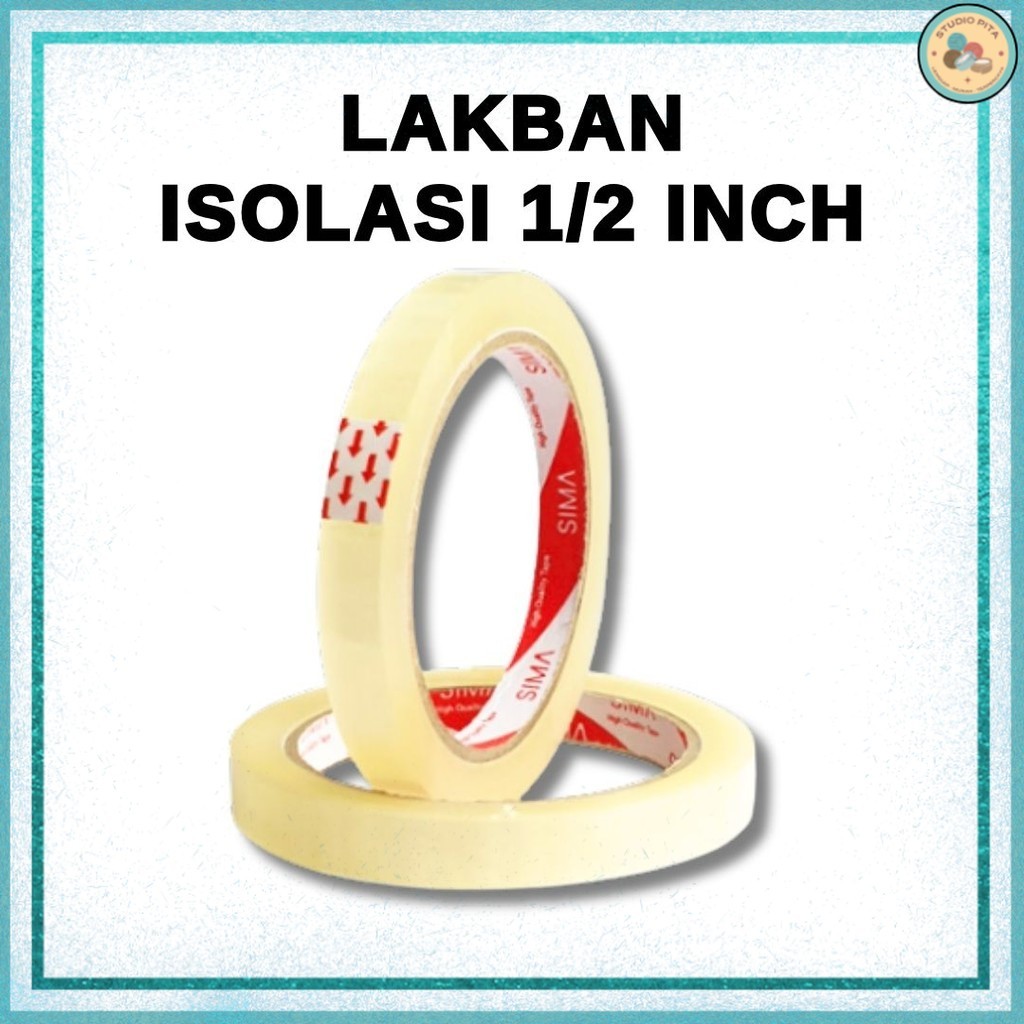 Jual Lakban Isolasi 1/2" Yard / Selotip | Shopee Indonesia