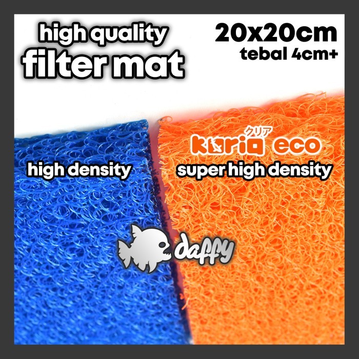Jual Filter Mat 20x20 cm JAPMAT media filter akuarium kolam kuria ...