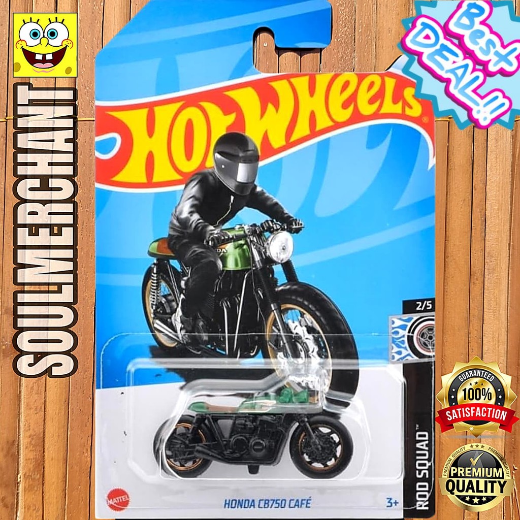 Jual HOTWHEELS HONDA CB750 CAFE BIRU DONGKER HIJAU MOTORCYCLE CAFE ...