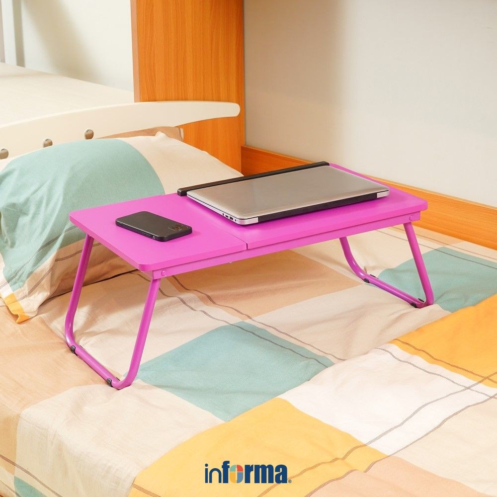 Jual Informa Oxy Meja Laptop Lipat Anak - Pink Folding Table Foldable ...