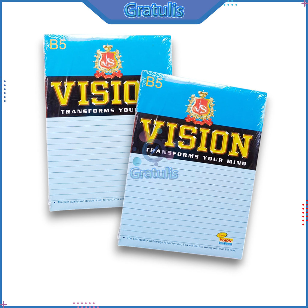 Jual BUKU TULIS NOTEBOOK VISION 42 LEMBAR (1 PACK/6 BUKU) / BUKU TUGAS ...