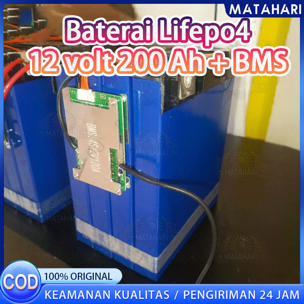 Jual WATERPROOF 12V Lifepo4 Baterai CATL/BYD 120AH 200AH UPS BMS [CATL ...