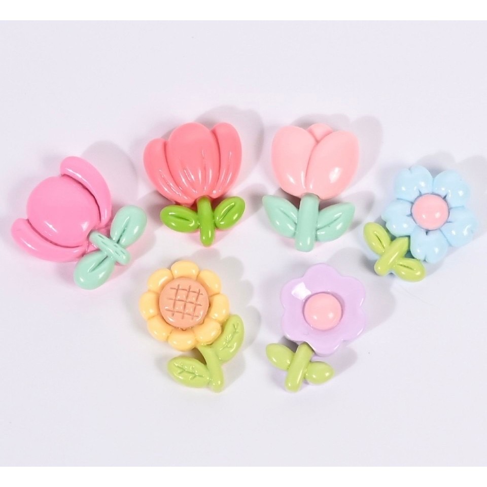 Jual Stiker Bunga DIY Lucu Aksesoris Tempelan Botol Lucu Karakter Bunga ...