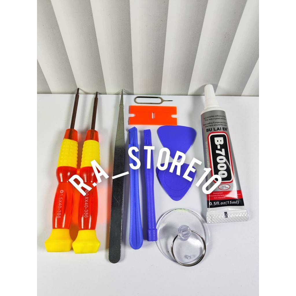 Jual Obeng Set Reparasi HP 10 IN 1 / 8 in 1 + Lem T7000 15 / B7000 15 ...