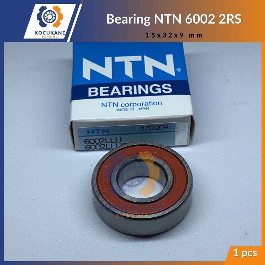 Jual Ball Bearing 6002 2RS NTN Japan Diameter 15x32x9 mm | Shopee Indonesia
