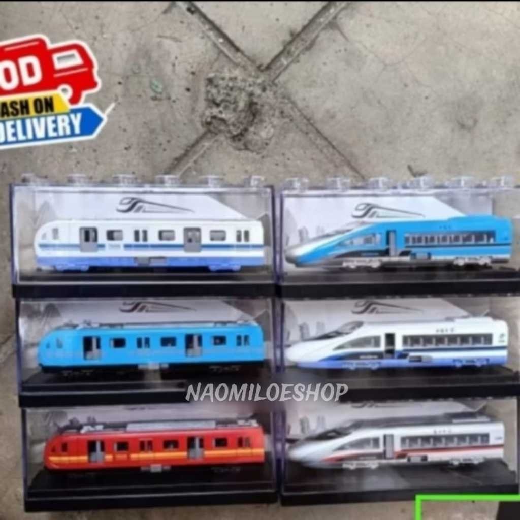 Jual mainan pajangan kereta api cepat diecast MRT KERETA API CEPAT MIKA ...