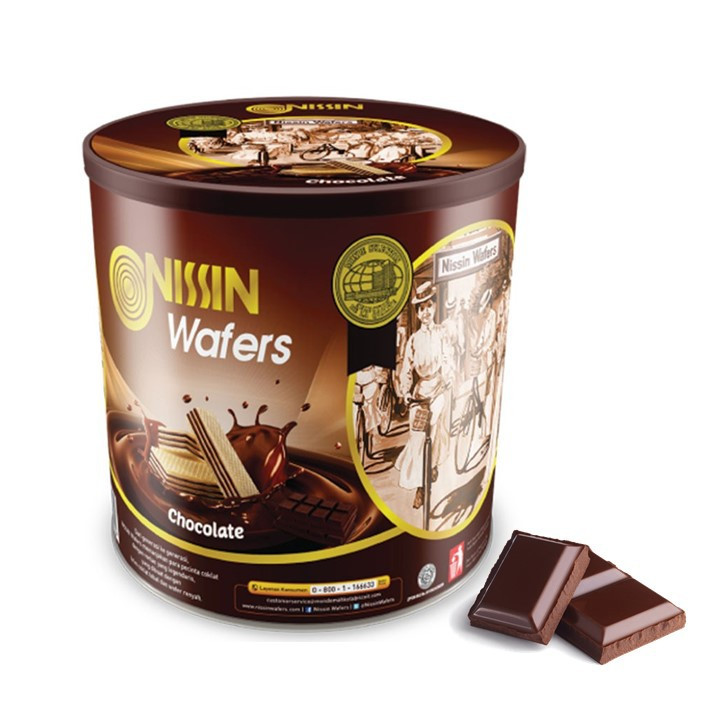 Jual Wafer Cream Cokelat Nissin Wafers Chocolate 180/570 Gram | Shopee ...