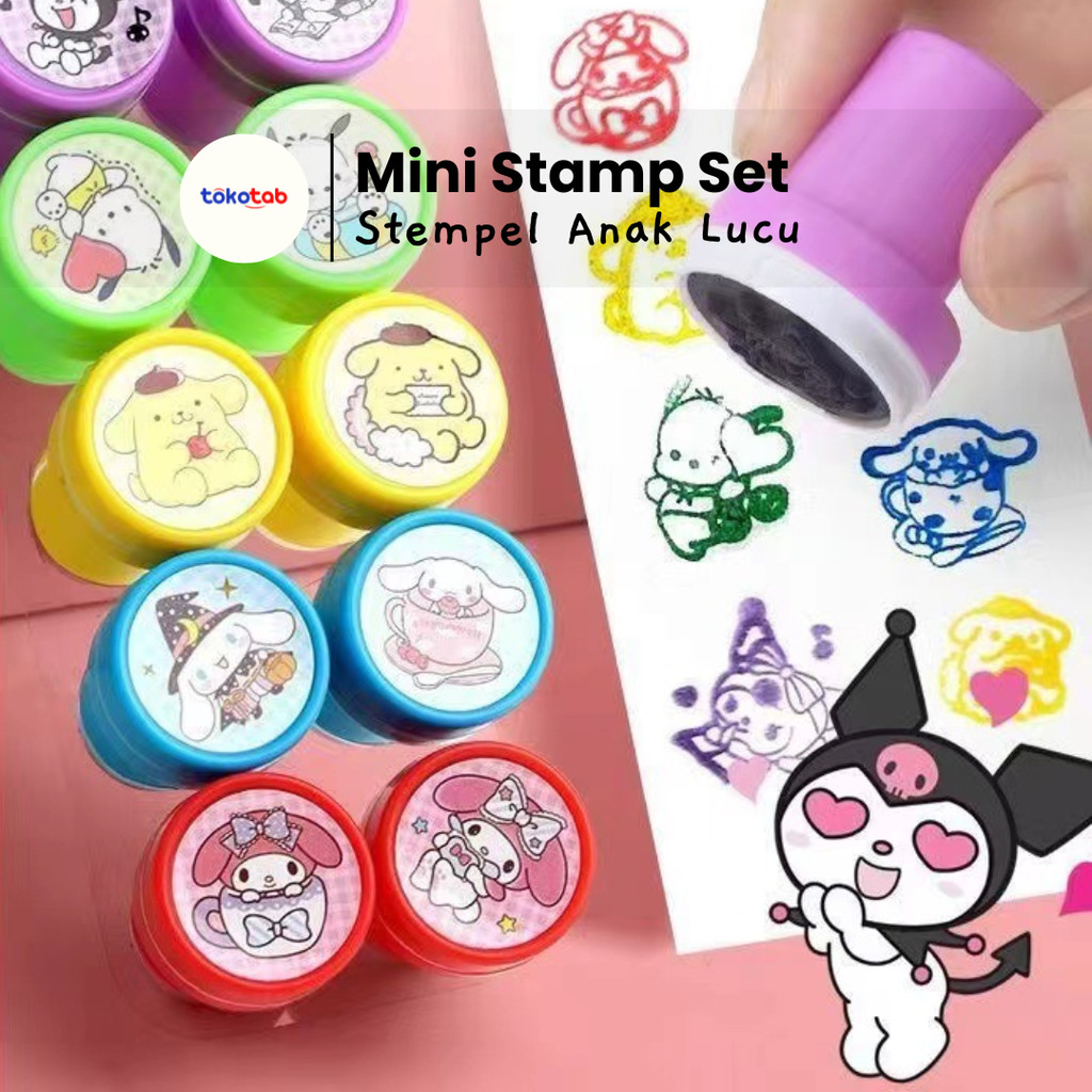 Jual Tokotab - Stempel Kartun Mini Sanrio / Stempel Guru Stamp Anak ...