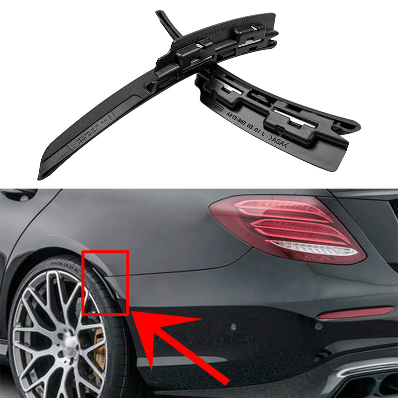 Jual Rear Bumper Fender Flare Extension Wheel Eyebrow Lips For Mercedes Benz W213 E200 E250 E300 ...