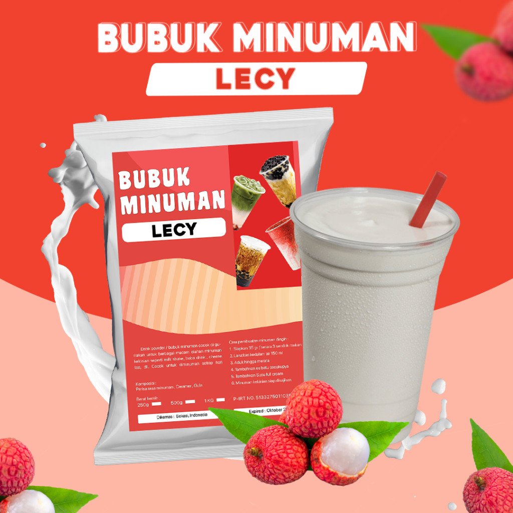 Jual BUBUK MINUMAN RASA LECI / SERBUK MINUMAN RASA LECY / BUBUK MINUMAN ...