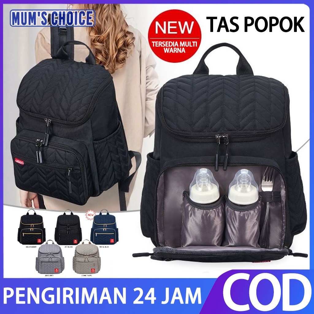 Jual [MUM'S CHOICE] cooler bag asi Tas Bayi Premium Diaper Bag Tas ...