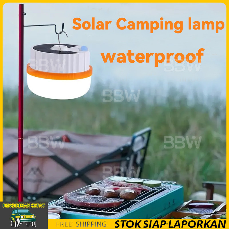 Jual Lampu Emergency Gantung Camping LED/Solar Panel Lamp Lampu Darurat Lampu Taman Lampu ...