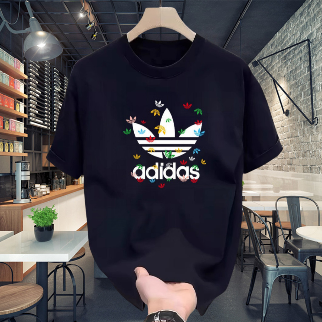 Jual Outlets Kaos Distro Adidas Pria Wanita Oversized Baju Boxy Fit T ...