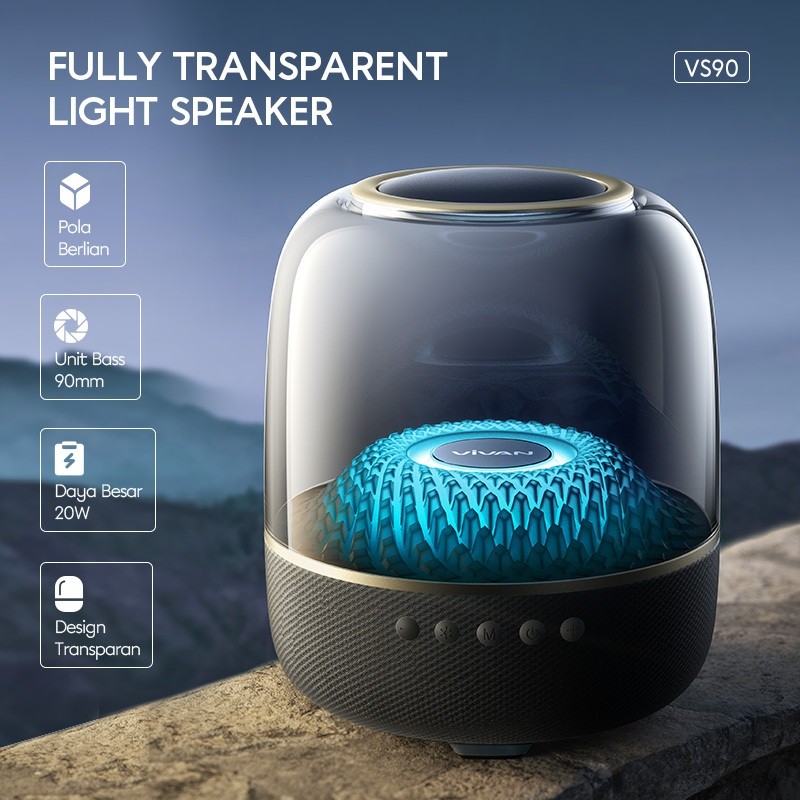 Jual VIVAN Super Bass Speaker VS-90 | TWS Connect | Bluetooth v5.3 ...