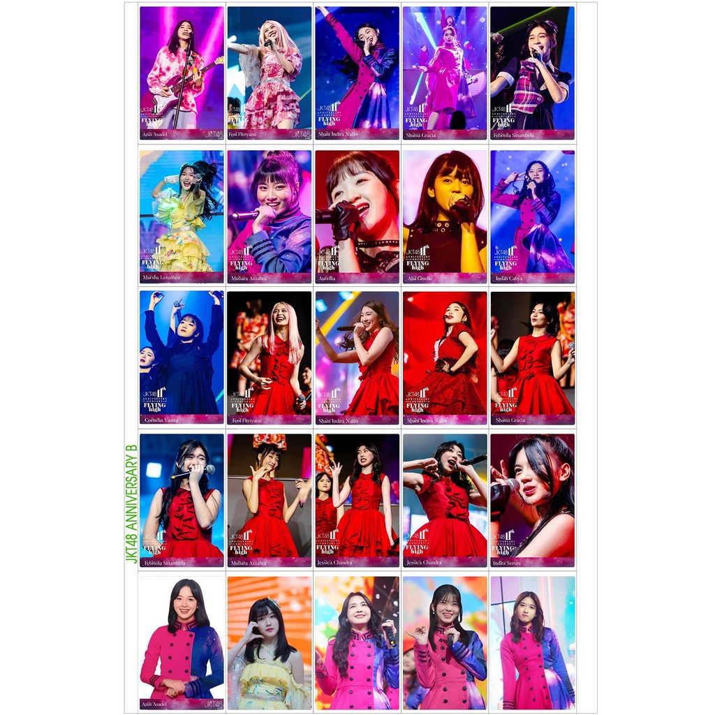Jual Koleksi Foto [2 Sisi] Photocard JKT 48 Flower Full Ver 2 Isi 25 Pcs Foto Card GLOSSY ...