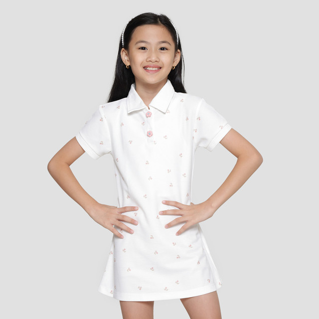 Jual Little M Cherry Dress Kerah Anak Perempuan 120895551 | Shopee ...