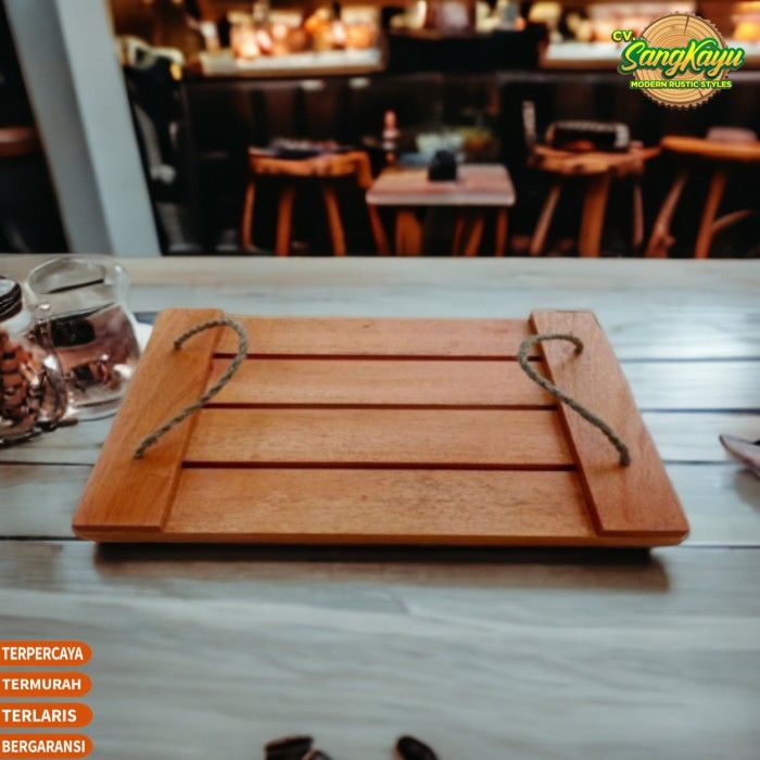 Jual KayuKu Furniture Nampan nampan kayu rustic wooden tray Kayu Mahoni ...