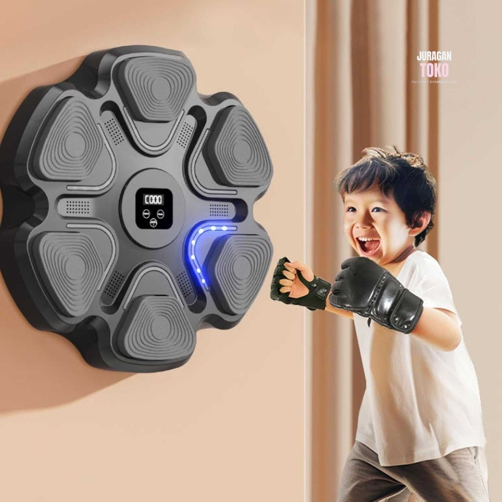 Jual Mesin Tinju Music Boxing Machine Wall Target Bluetooth 9 Speed ...