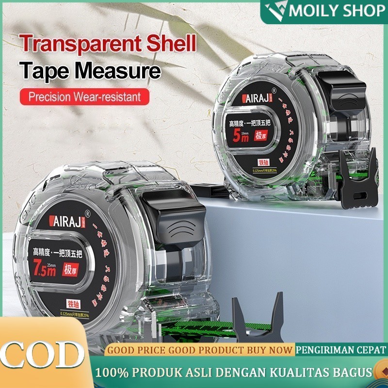 Jual Meteran Pengukur Anti Karat 10 Meter Tahan Banting Bahan Stainless Steel Tembus Pandang Rol ...