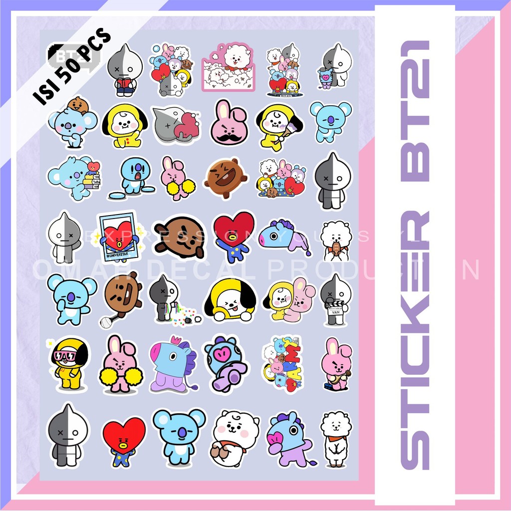 Jual STICKER PACK AESTHETIC BT12 RANDOM STIKER PACK KPOP BTS ANTI AIR STICKER LAPTOP CASE HP ...