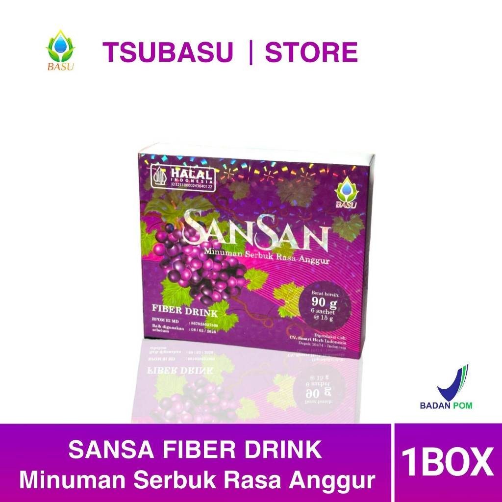 Jual SanSan / San San Fiber Drink Pendamping Diet By Pt Basu 1 Box Isi ...