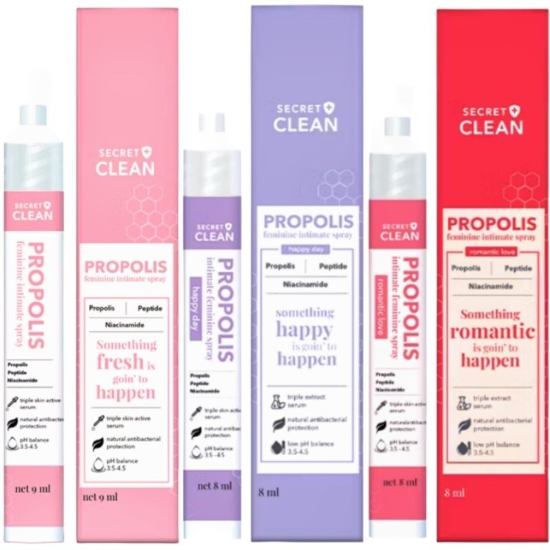 Jual Secret Clean Propolis Feminime Spray 8ML Original | Shopee Indonesia