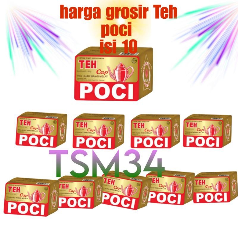 Jual (isi 10pcs ) Teh poci gold 40g isi 10 pcs harga grosir teh tubruk ...