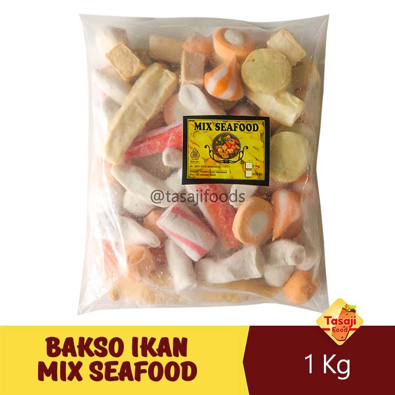 Jual Bakso Ikan Mix Seafood 1 Kg Olahan Ikan | Shopee Indonesia