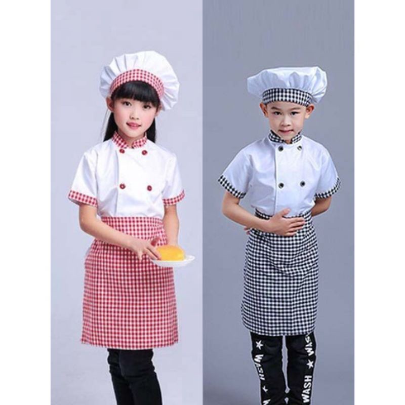 Jual Nurizza_ BAJU CHEF ANAK DAN DEWASA /BAJU KOKI ANAK/ KOSTUM KOKI ...