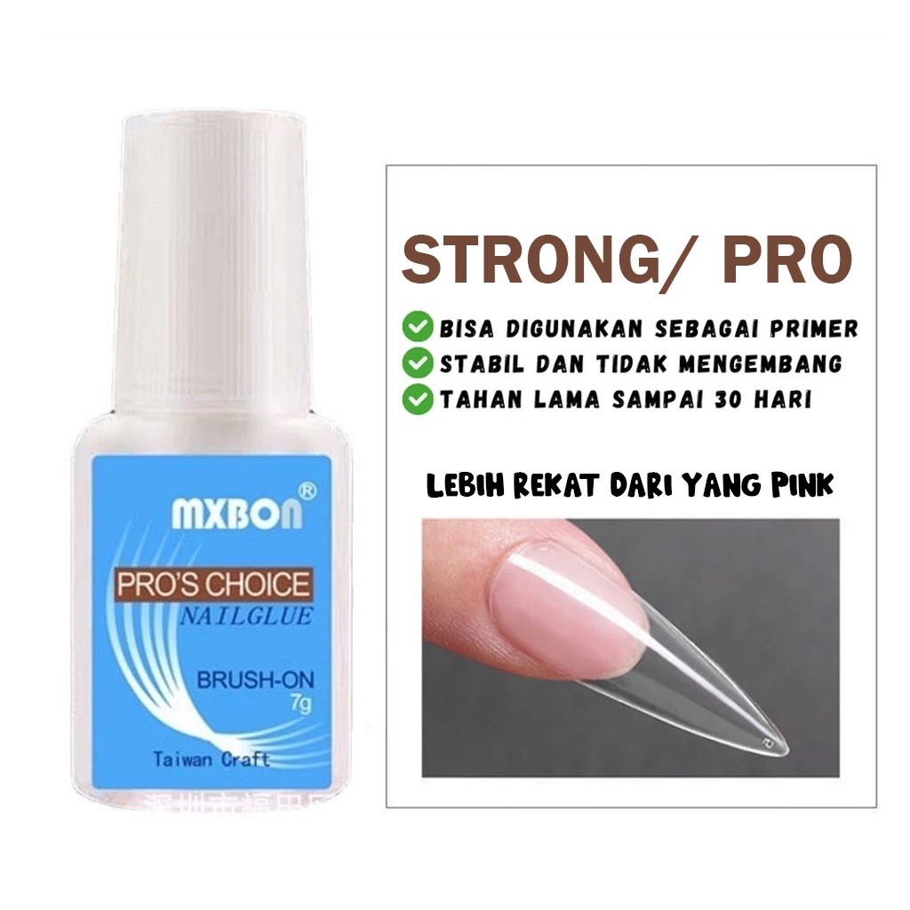 Jual MXBON Biru Mx Bon Nail Glue Strong / Lem Kuku Palsu Kuat Rekat ...