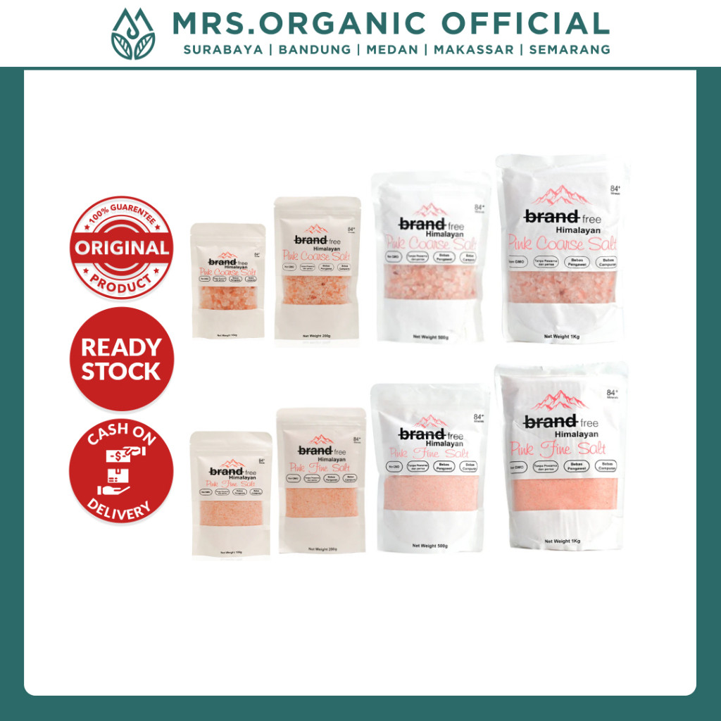 Jual Garam Himalaya Organik Original Premium Pink Himalayan Salt ...