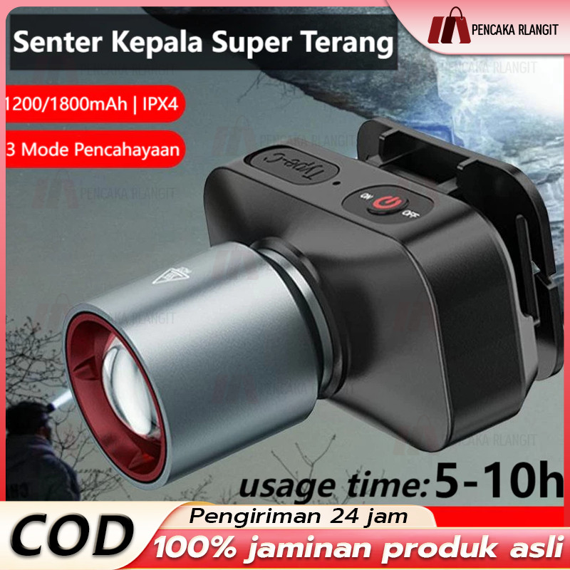 Jual AOKI SENTER KEPALA LED ZOOM AK-3685A & AK-3686K 60W / CAHAYA SUPER TERANG / JARAK JAUH ...