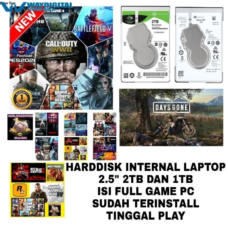 Jual Harddisk HDD Internal 2.5" 320GB 500GB 1TB 2TB Laptop ISI PC GAME ...