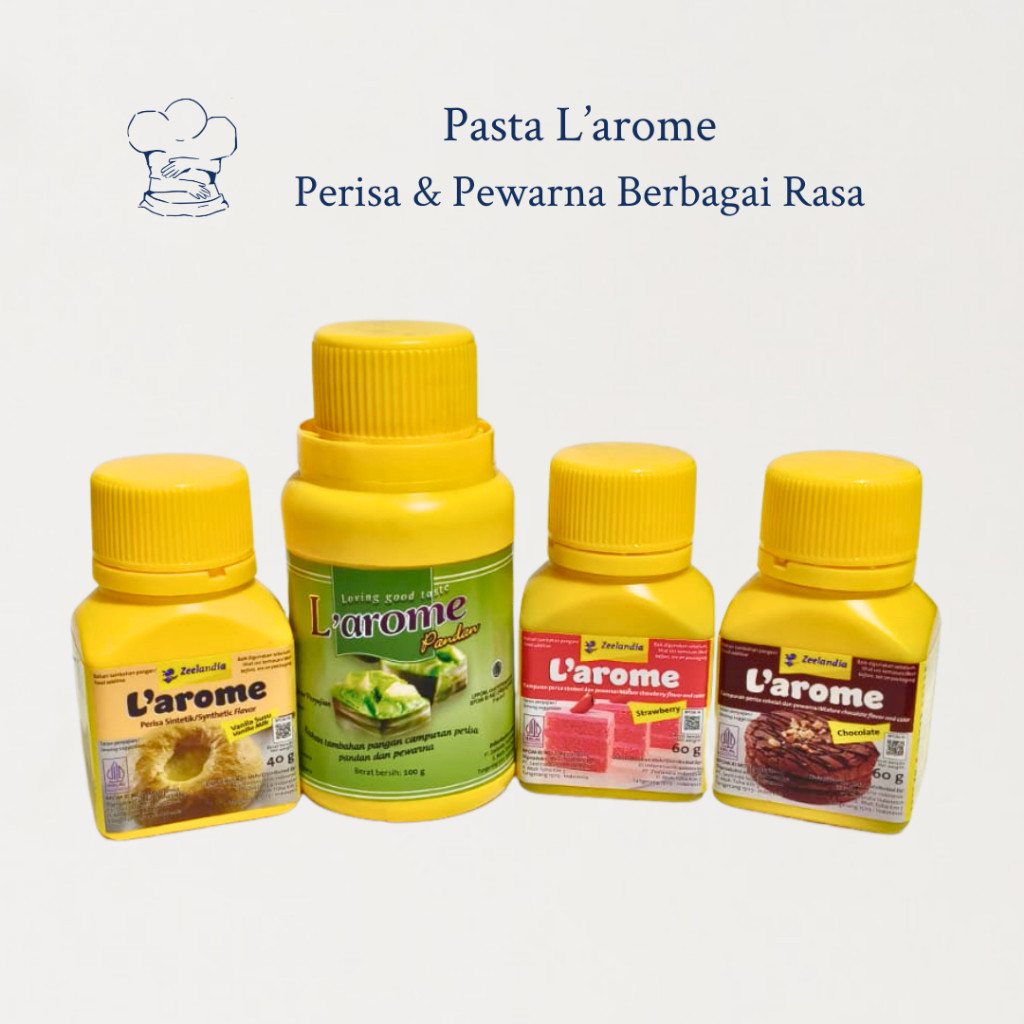 Jual Pasta L'arome (Perisa & Pewarna Larome) Cokelat / Moka / Pandan ...
