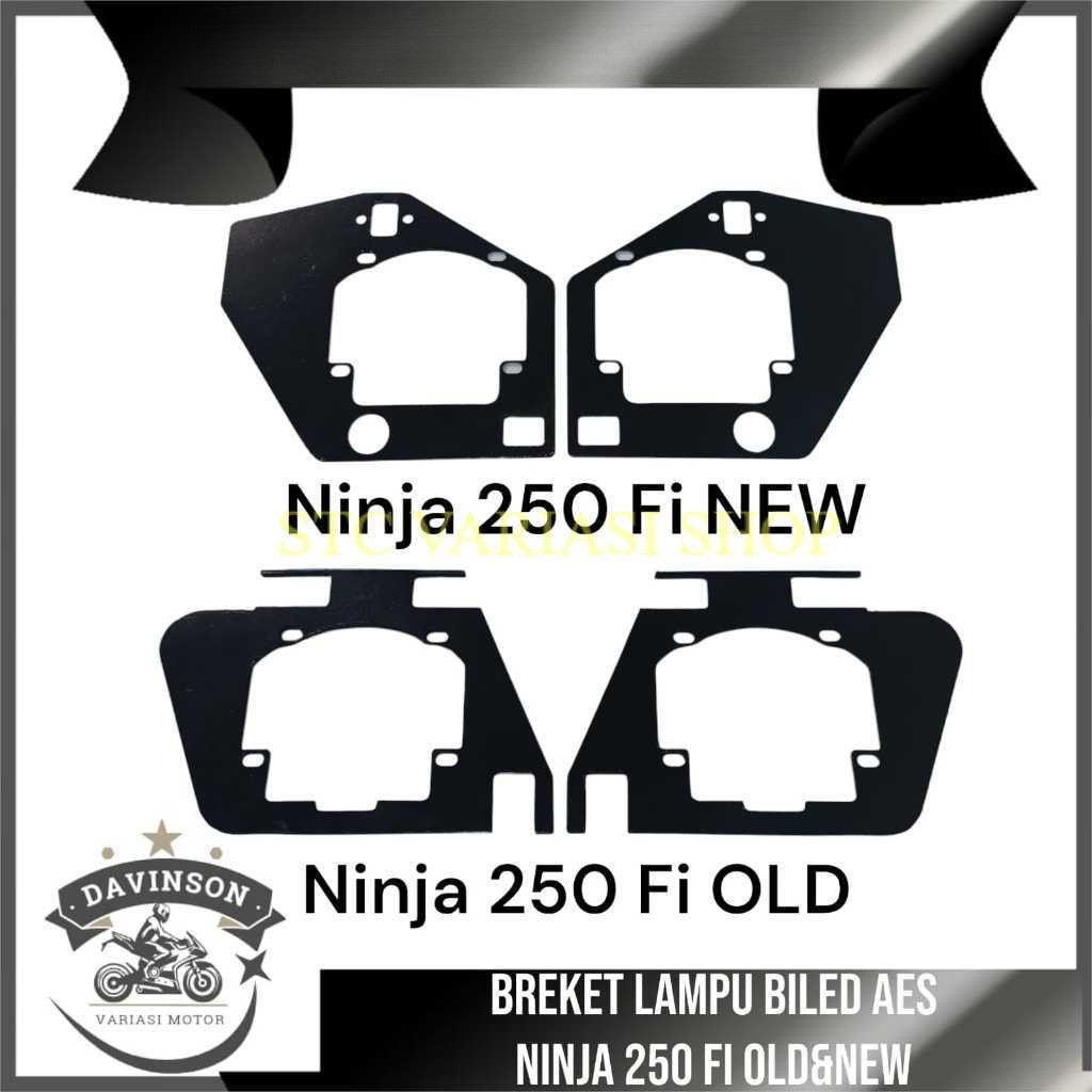 Jual Breket dudukan lampu biled 2,5 Inch motor Ninja 250 Fi New/Ninja ...