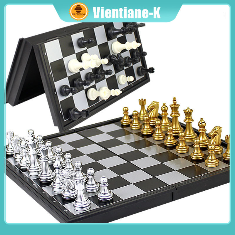 Jual Permainan Catur Magnet 25 x 25 cm / Board Game Magnetic Folding ...