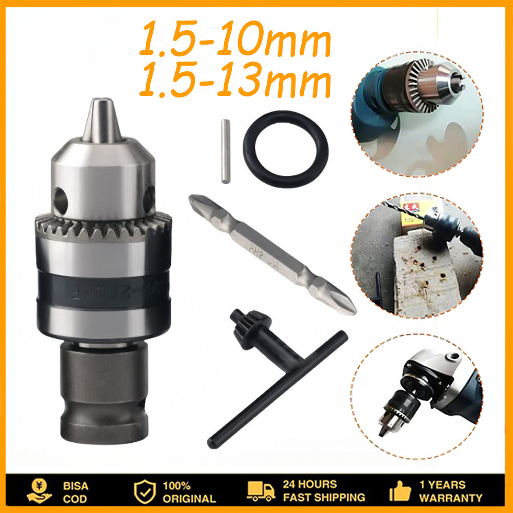 Jual 1.5-10/13mm Chuck Bor Listrik Palu Listrik Konversi Bor Adaptor ...