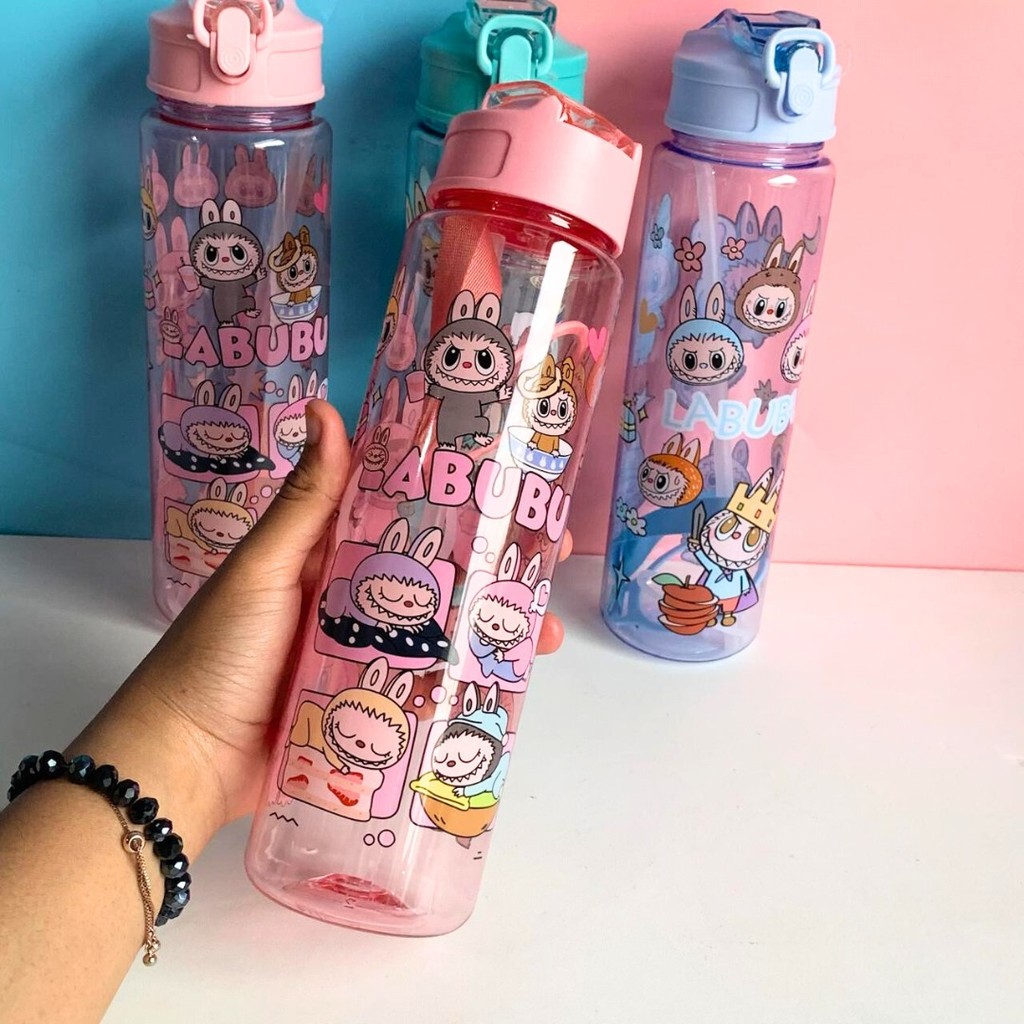 Jual ADORABLE LABUBU WATER BOTTLE 800ML peralatan botol minum cfc ...