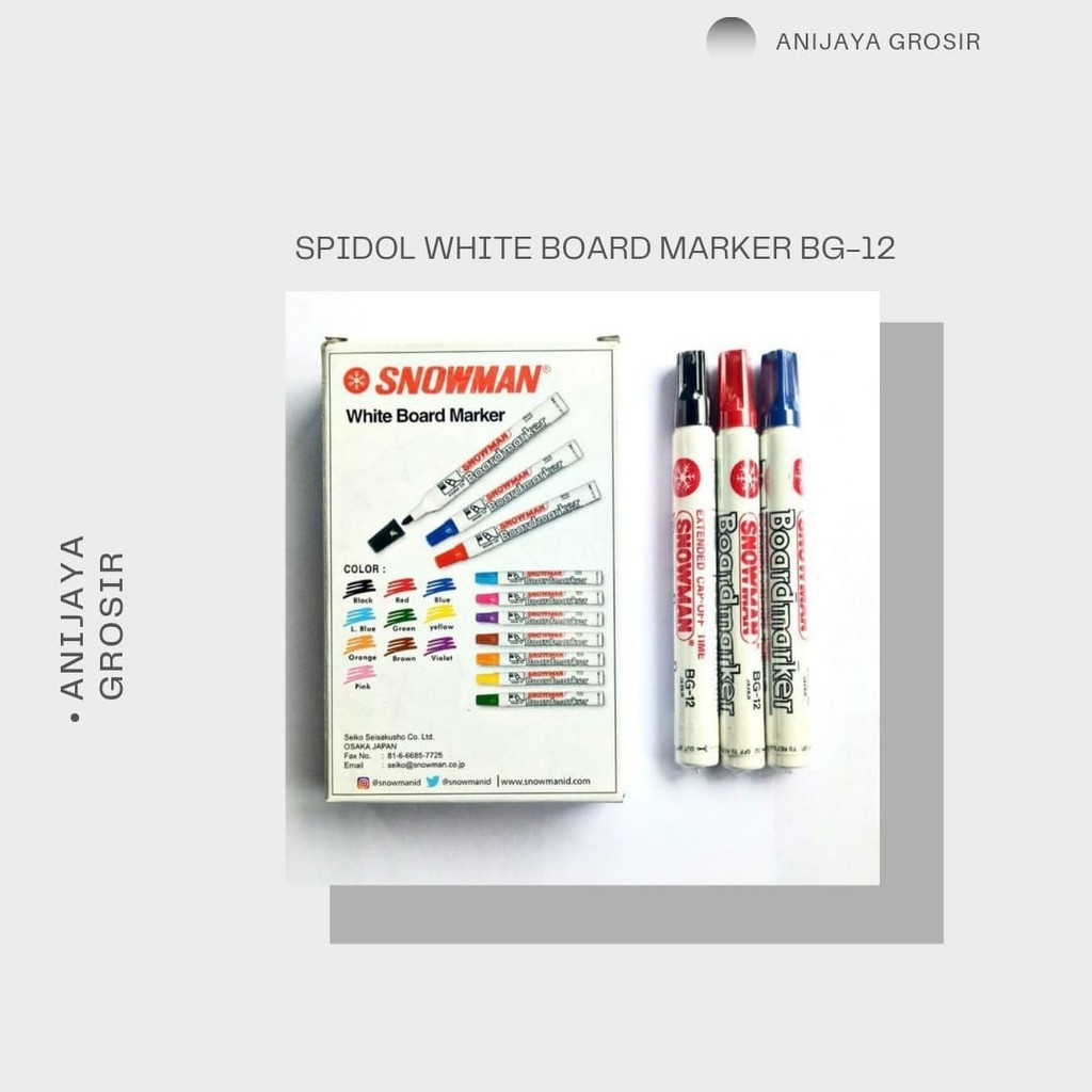 Jual SPIDOL WHITE BOARD BG-12 / SPIDOL BISA DIHAPUS BERKUALITAS (PER ...
