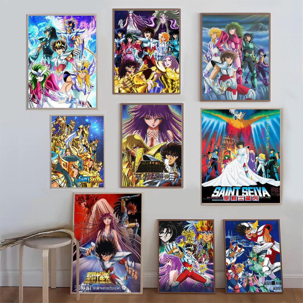 Jual Saint Seiya Classic Anime Poster Sticky HD Quality Wall Art Retro ...