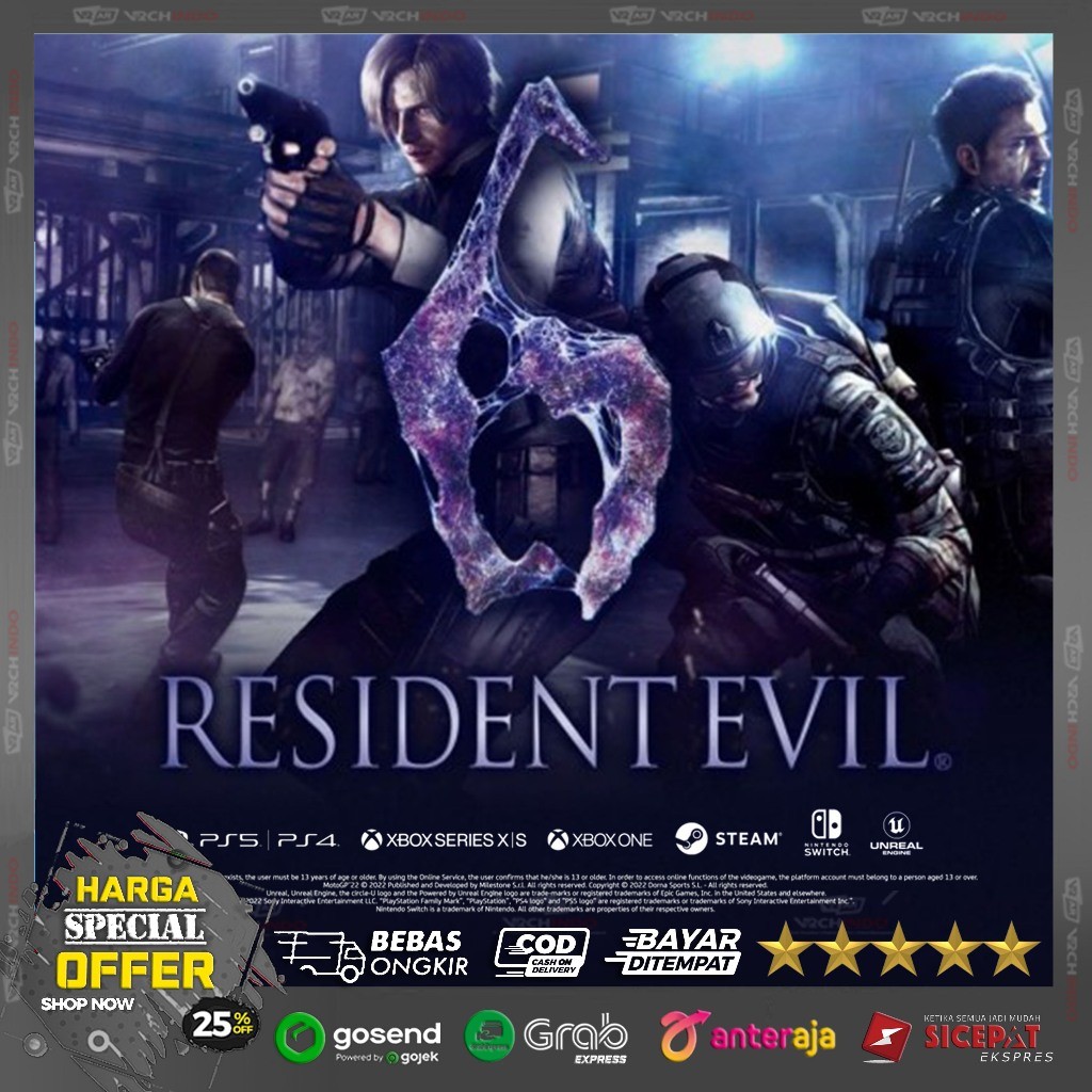 Jual Game Resident Evil 6 | Games for Dekstop PC Komputer / Laptop ...