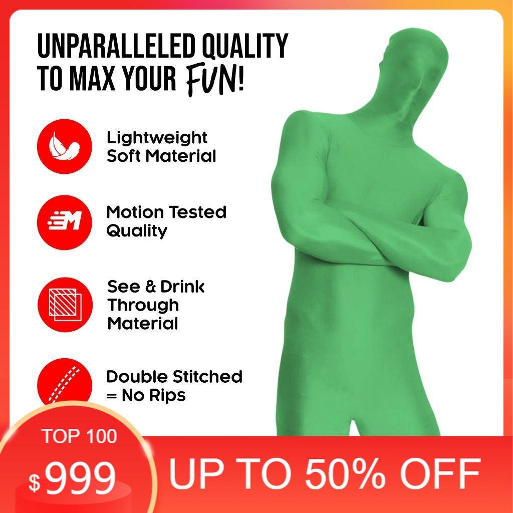 Jual Costume Green Screen Chroma Key Kostum Full Badan Green Screen ...