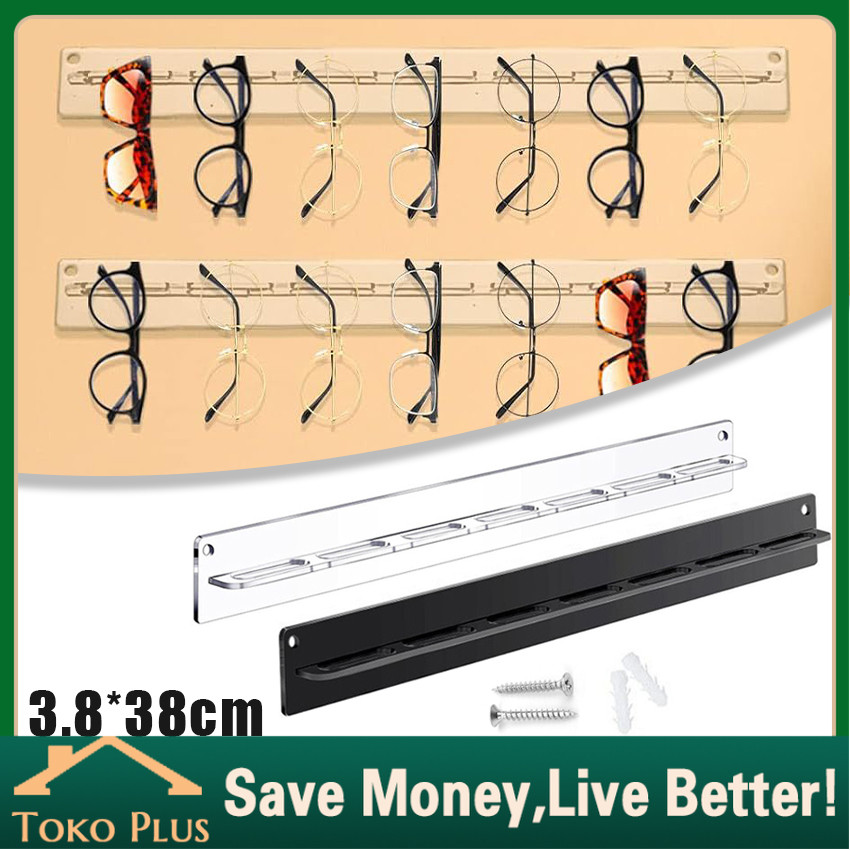 Jual Rak Gantung Kacamata Display Dinding Akrilik 7Slot / Rak Display ...