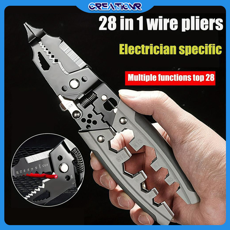 Jual 28 in 1 Tang Potong Kabel/tang Kupas Kabel/tang Potong Kabel ...