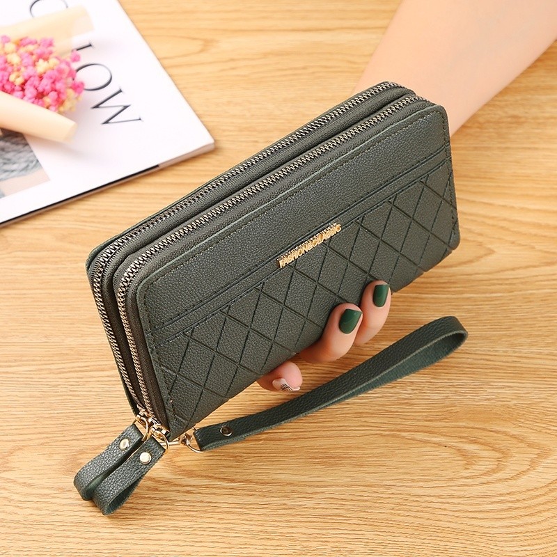 Jual Dompet wanita Korea, kapasitas sangat besar, menggunakan desain mode Korea terbaru, rantai ...