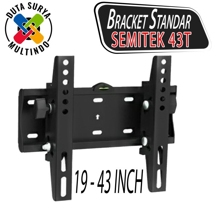 Jual bracket braket breket tv led lcd semitek 43T untuk ukuran 19 22 24 32 40 42 43 inch ...