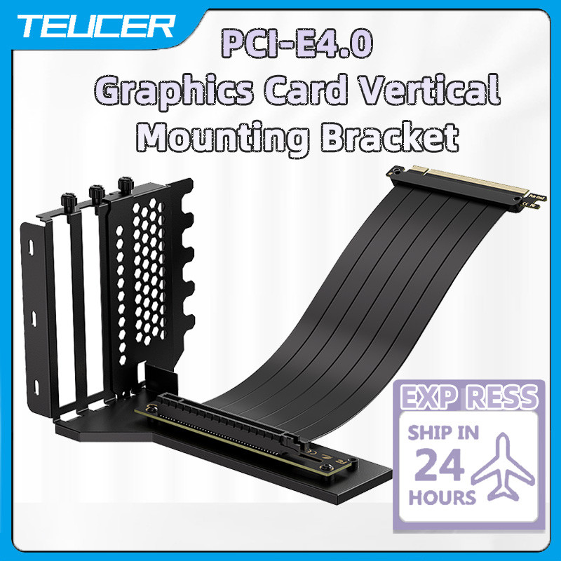 Jual TEUCER Vertical GPU Mounting Bracket Graphics Card Holder Kit with ...